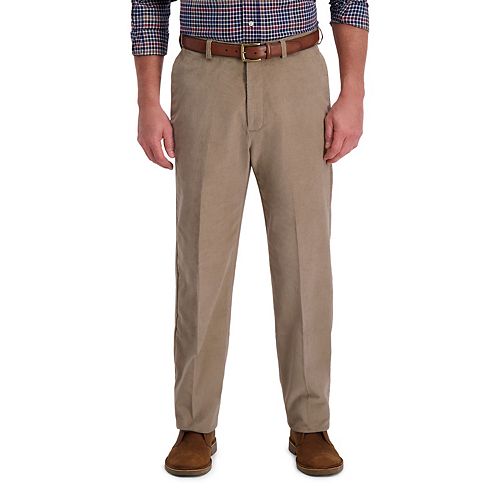 Mens Haggar® Classic Fit Stretch Expandable Waistband Corduroy Pants