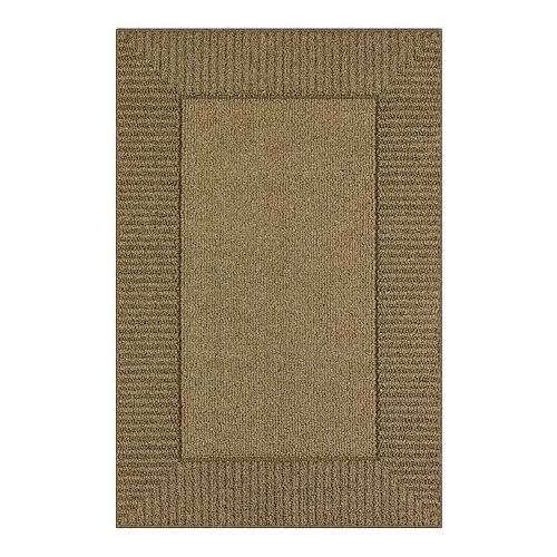 Maples Encore Striped Border Washable Rug