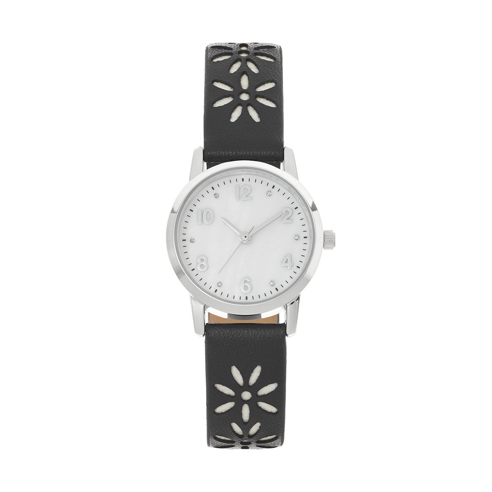 Women's Crystal Cutout Flower Watch