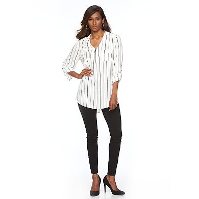 Women's Apt. 9® Chiffon Zipper-Accent Tunic