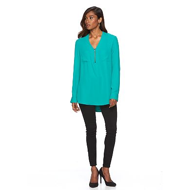 Women's Apt. 9® Chiffon Zipper-Accent Tunic