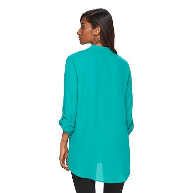 Women's Apt. 9® Chiffon Zipper-Accent Tunic