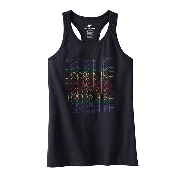 Girls 7-16 Nike "100% Nike" Racerback Active Tank Top