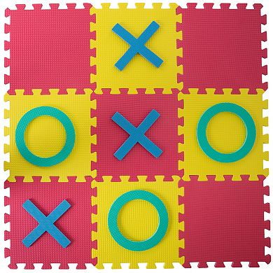 Hey! Play! Giant Interlocking Foam Square Tic-Tac-Toe Game