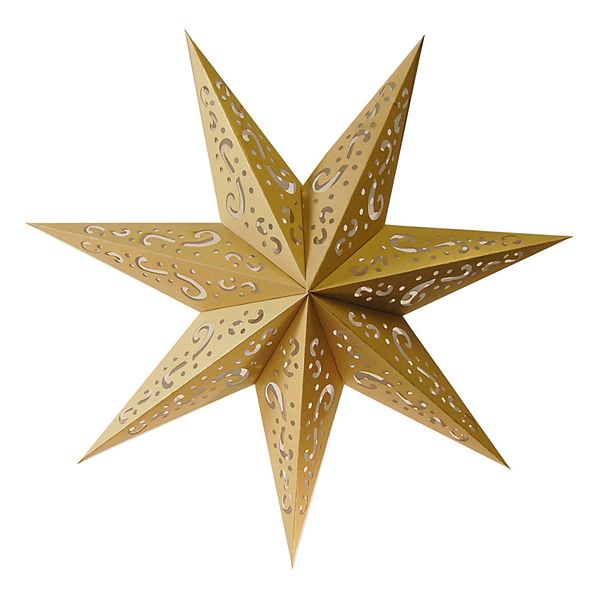 LumaBase 7-Point Star Paper Lantern 3-piece Set