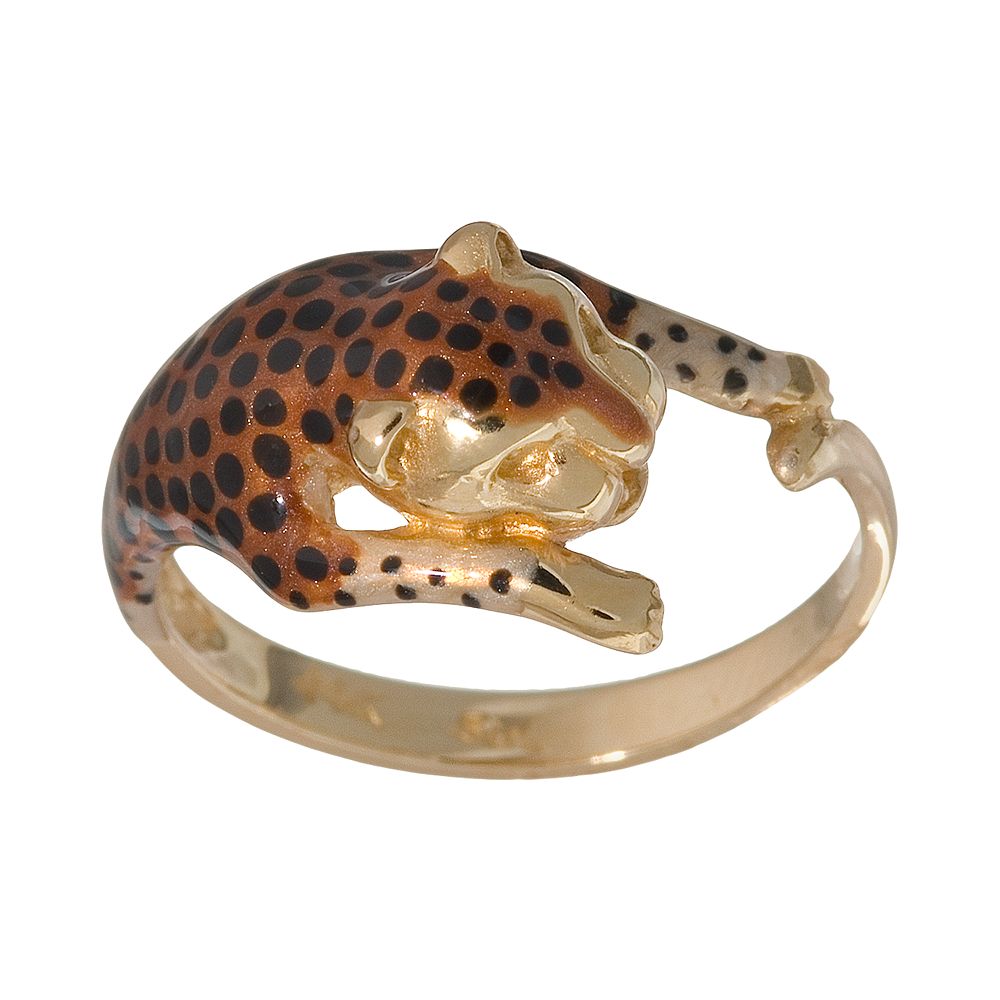 New York Gold Designs 14k Gold Leopard Ring