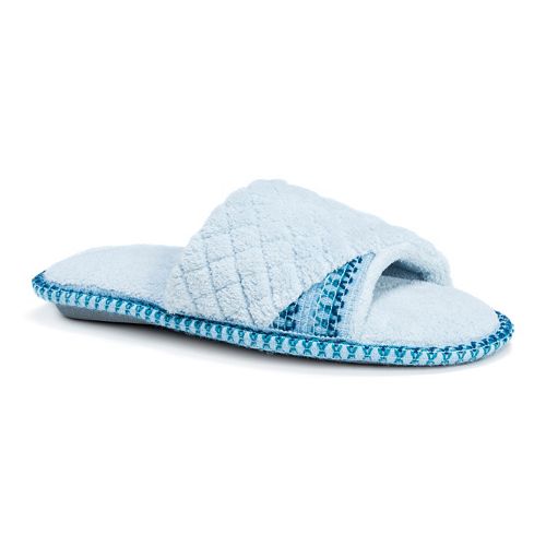 MUK LUKS Sally Women's Open-Toe Scuff Slippers