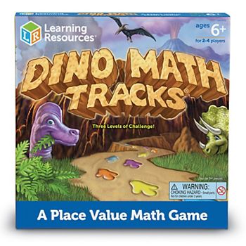 Learning Resources Dino Math Tracks Place Value Game