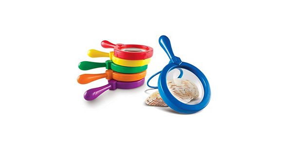 Learning Resources Primary Science Jumbo Magnifiers 6-piece Magnifying ...
