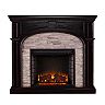 Knapp Faux Stone Electric Fireplace