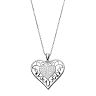 Sentimental Expressions Sterling Silver Cubic Zirconia Daughter Heart ...