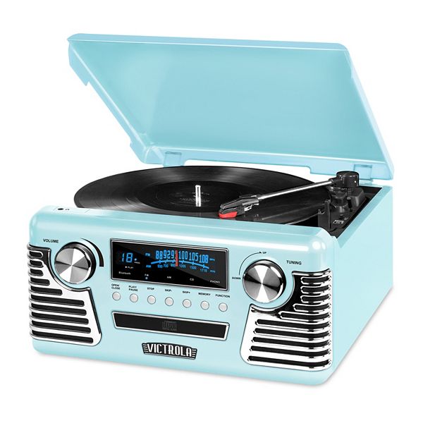 Victrola Retro Record Player with Bluetooth and 3-speed Turntable