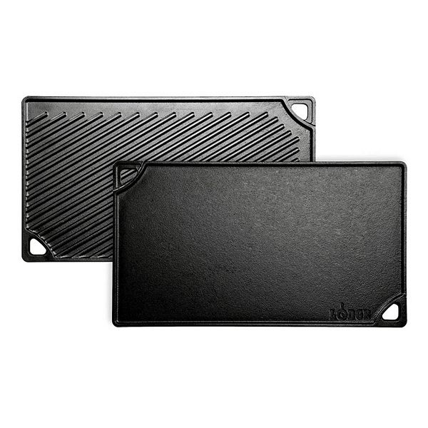 Lodge Logic Pre-Seasoned Double Play Reversible Grill & Griddle
