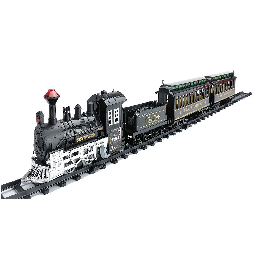 Battery Operated Lighted & Animated 14-Piece Classic Train Set