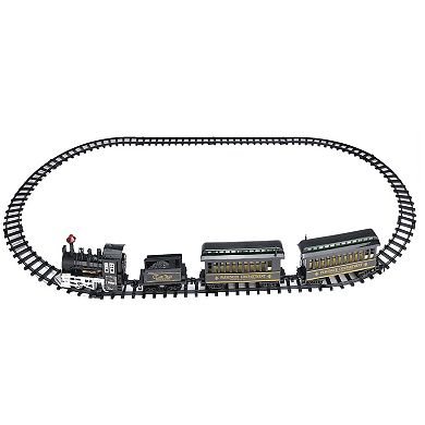 Battery Operated Lighted & Animated 14-Piece Classic Train Set