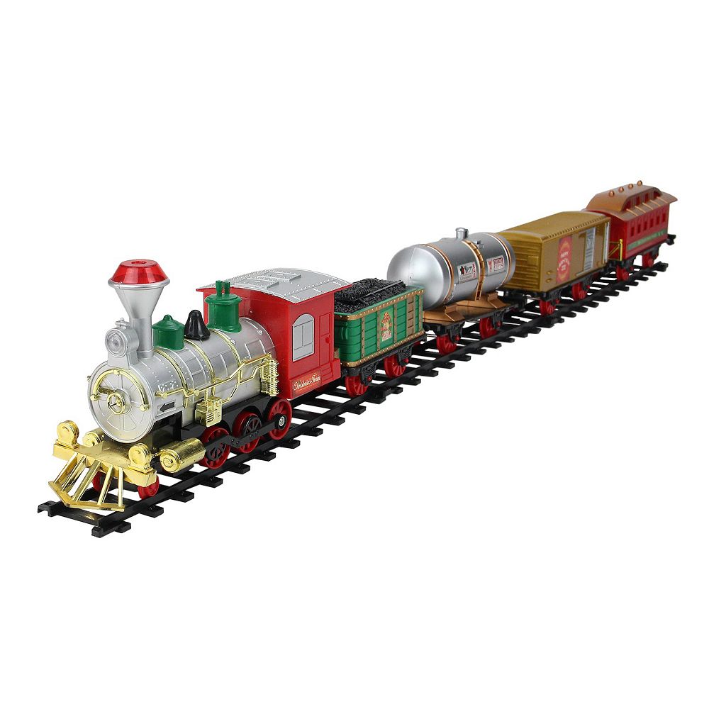 17-Piece Battery Operated Lighted & Animated Christmas Express Train Set