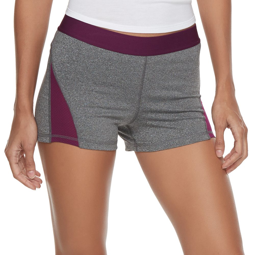 Juniors' SO® Mesh Insert Compression Shorts