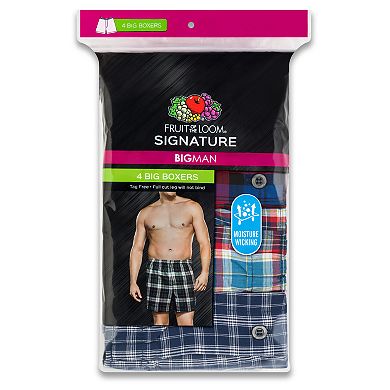 Men's Fruit of the Loom® Signature Big Man Boxer (4-pack)
