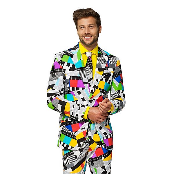 Men's OppoSuits Slim-Fit Novelty Suit & Tie Set