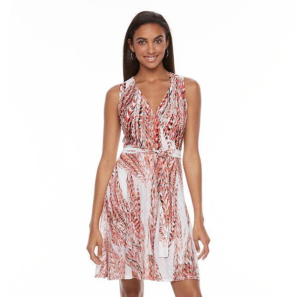 Women's Apt. 9® Print Faux-Wrap Dress