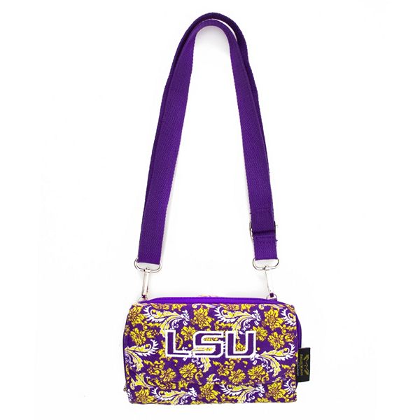 LSU Tigers Bloom Crossbody Wallet