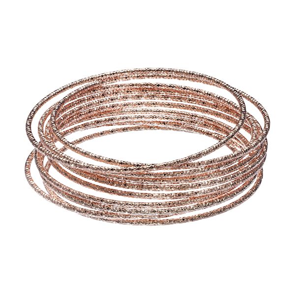 LC Lauren Conrad Textured Bangle Bracelet Set