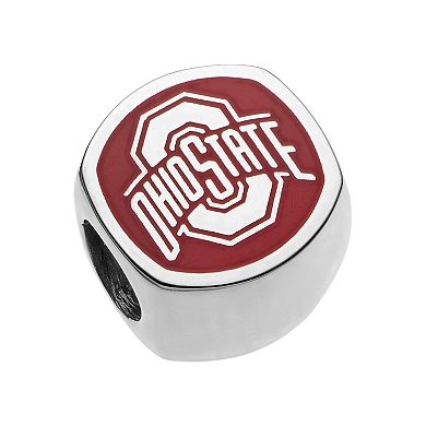 LogoArt Sterling Silver Ohio State Buckeyes Bead