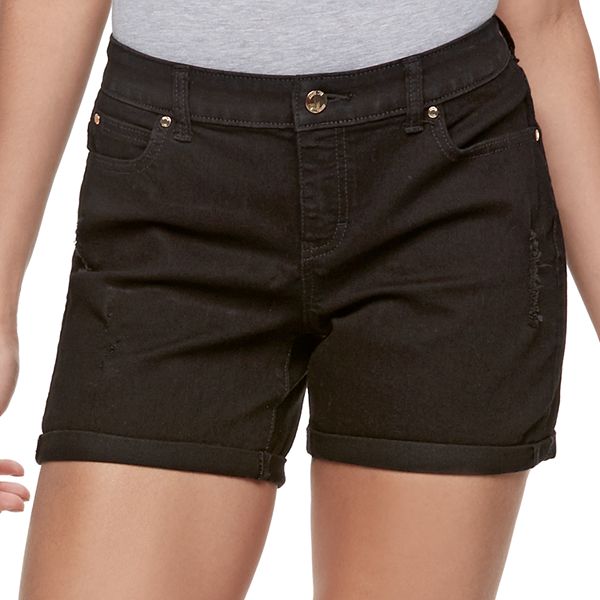 Women's Jennifer Lopez Distressed Jean Shorts