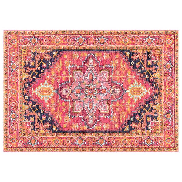 nuLOOM Bodrum Fancy Persian Vonda Framed Floral Rug