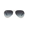 Ray-Ban Highstreet RB3449 59mm Aviator Gradient Sunglasses