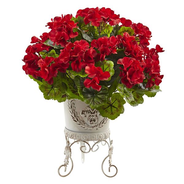 nearly natural Artificial Geranium Arrangement