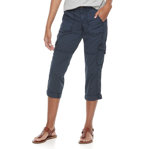 Petite Sonoma Goods For Life® Tie Hem Cargo Capri Pants