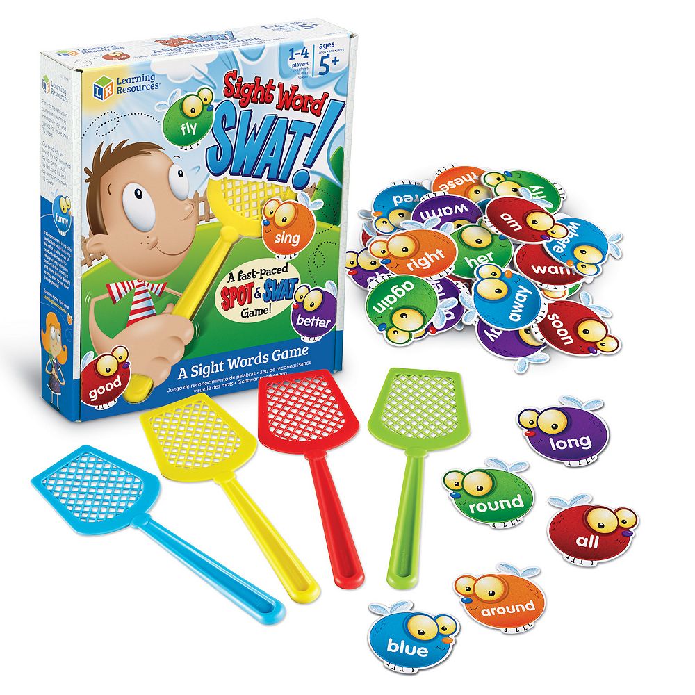 Learning Resources 110-Piece Sight Words Swat®! A Sight Words Phonic Game