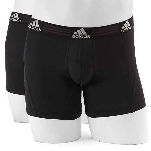 Mens Adidas 2 Pack Climalite Performance Trunks