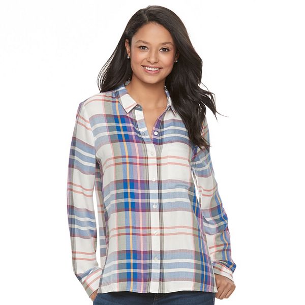Juniors' SO® Button Down Shirt