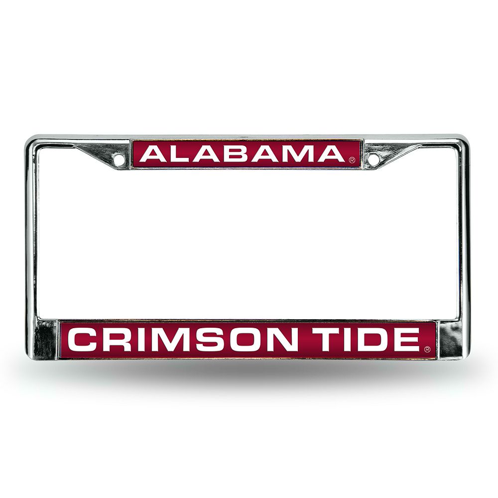 Alabama Crimson Tide Plated Chrome License Plate Frame