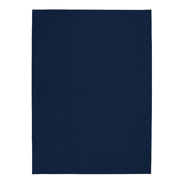 Garland Rug Town Square Solid Area Rug - Indigo Blue (3PC SET) – BrickSeek