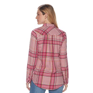 Women's Sonoma Goods For Life® Essential Plaid Flannel Shirt