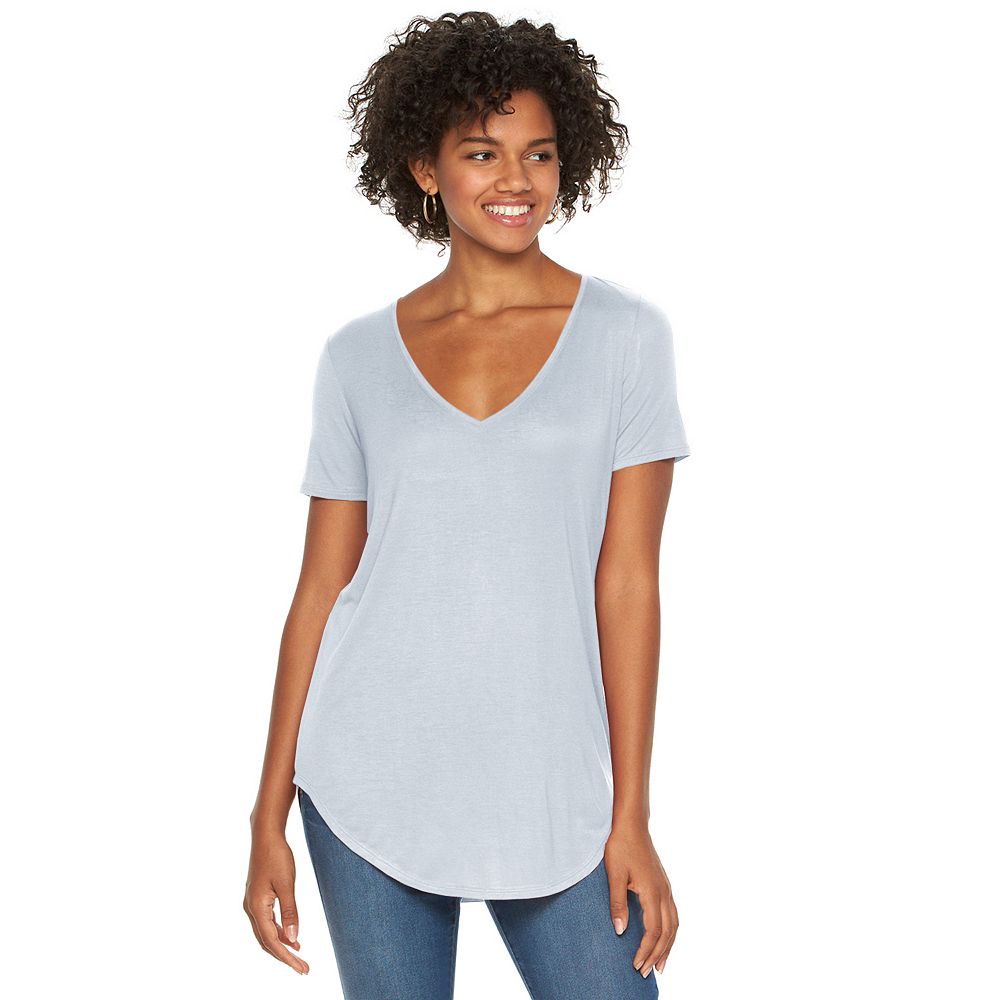 Juniors' Mudd® Short Sleeve V-Neck Tee