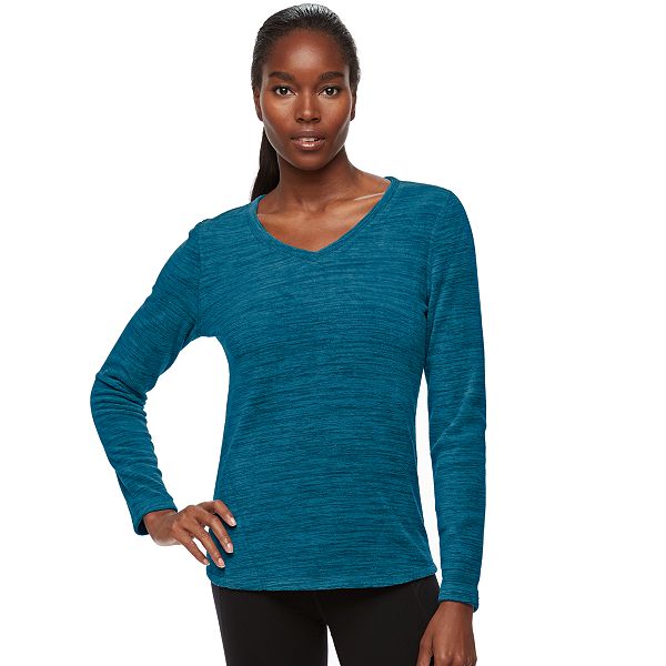 Women's Tek Gear® Microfleece V-neck Tee