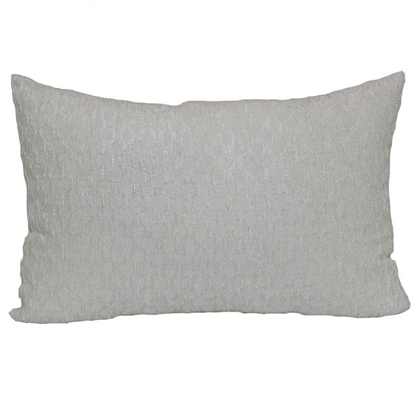 Chain Link Chenille Oblong Throw Pillow