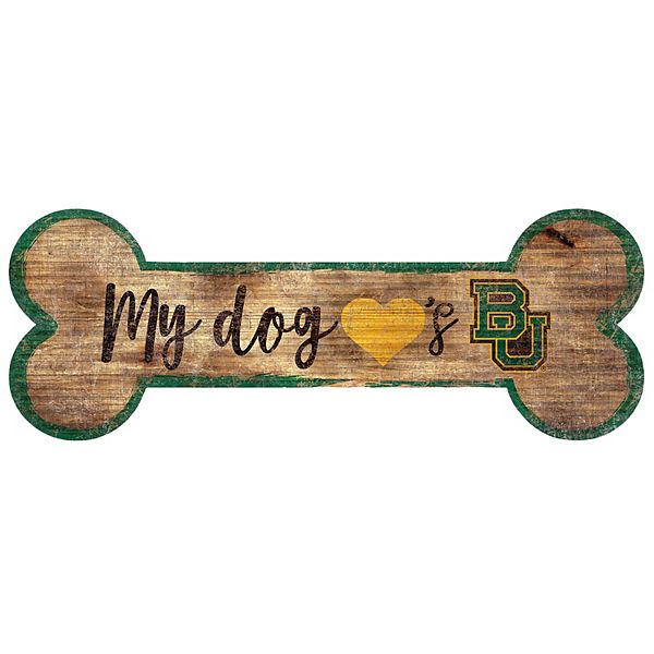 Baylor Bears Dog Bone Wall Sign