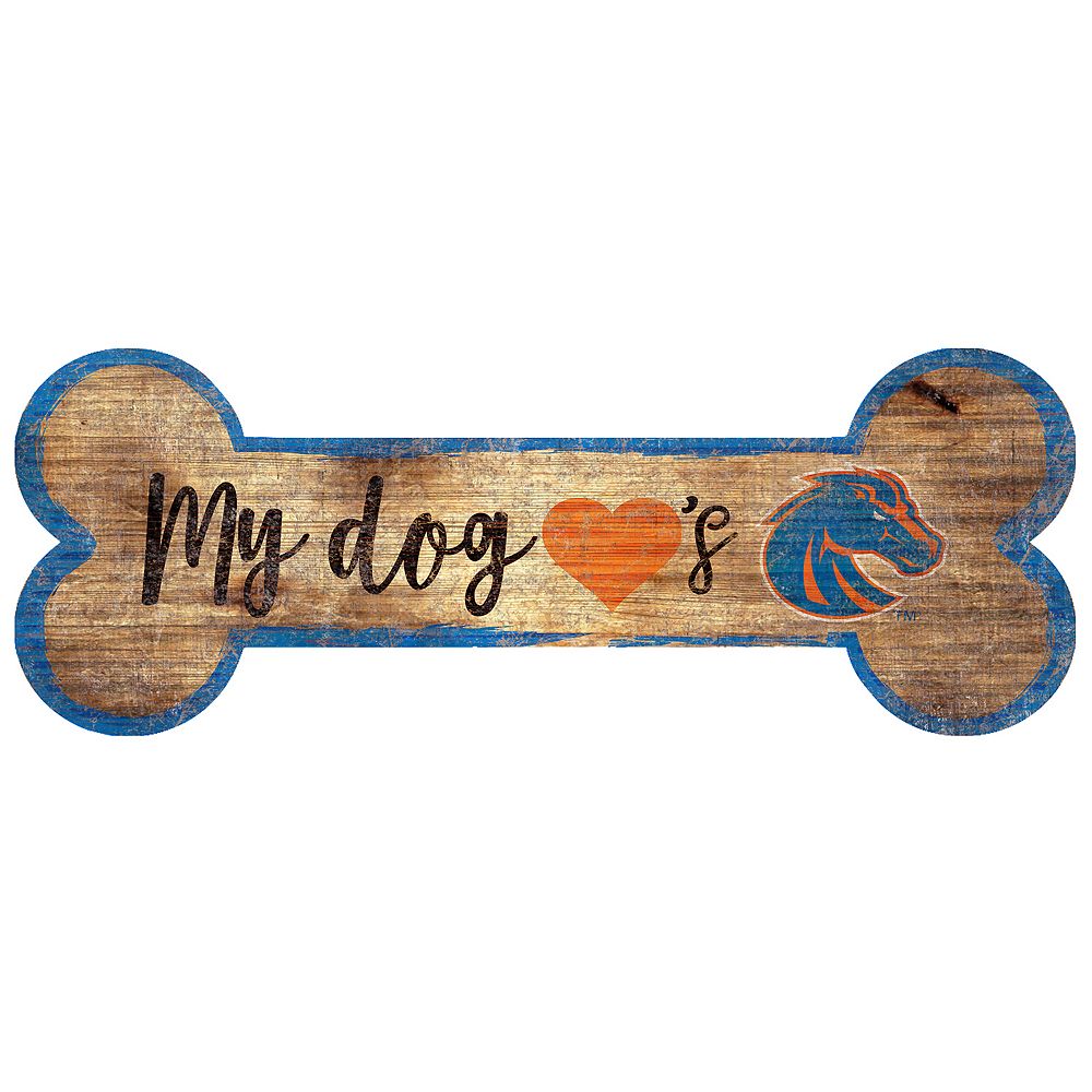 Boise State Broncos Dog Bone Wall Sign