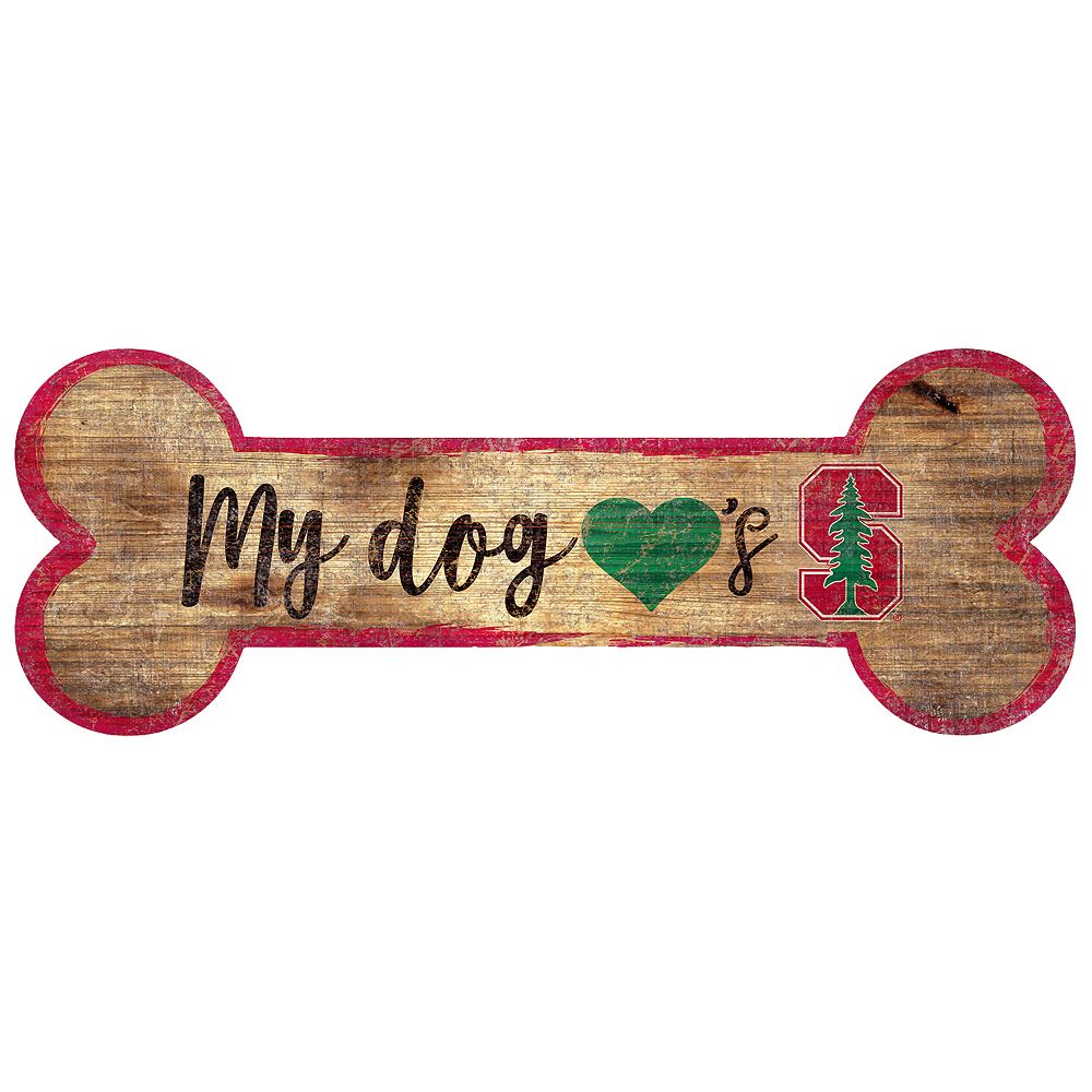 Stanford Cardinal Dog Bone Wall Sign