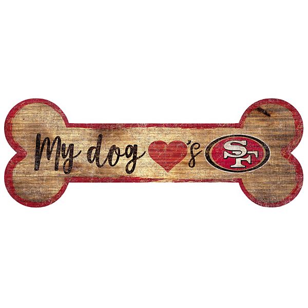 San Francisco 49ers Dog Bone Wall Sign