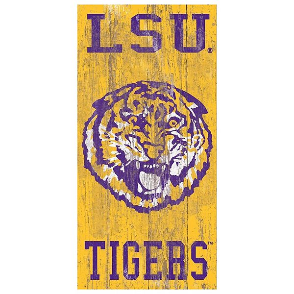 LSU Tigers Heritage Logo Wall Sign