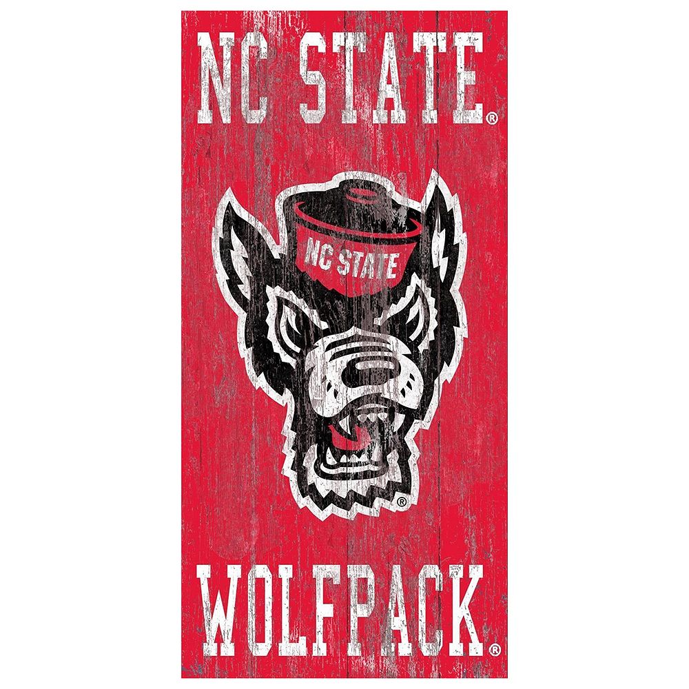 North Carolina State Wolfpack Heritage Logo Wall Sign