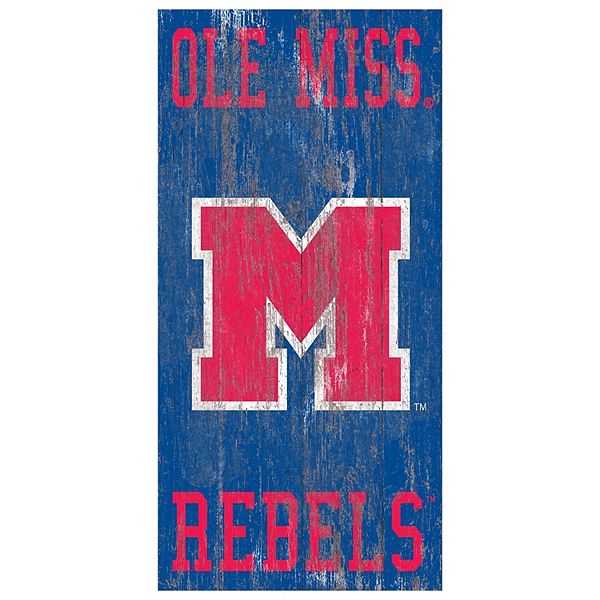 Ole Miss Rebels Heritage Logo Wall Sign