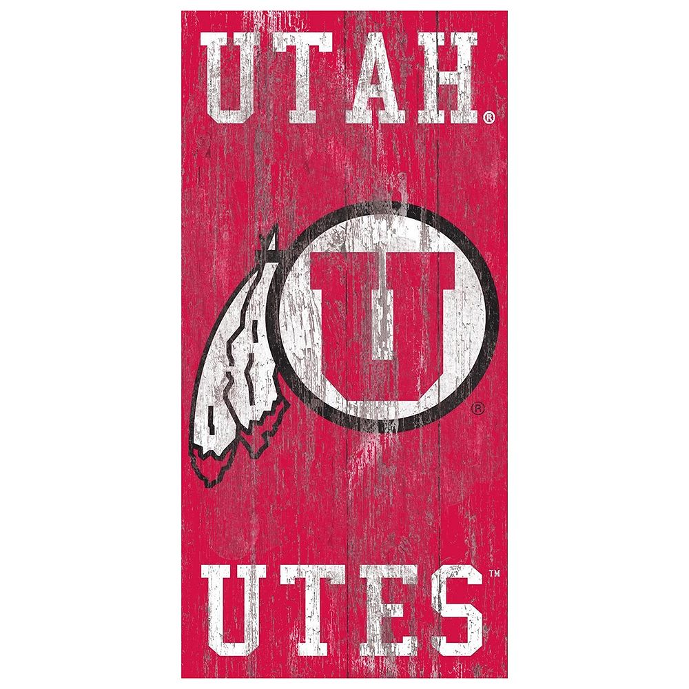 Utah Utes Heritage Logo Wall Sign