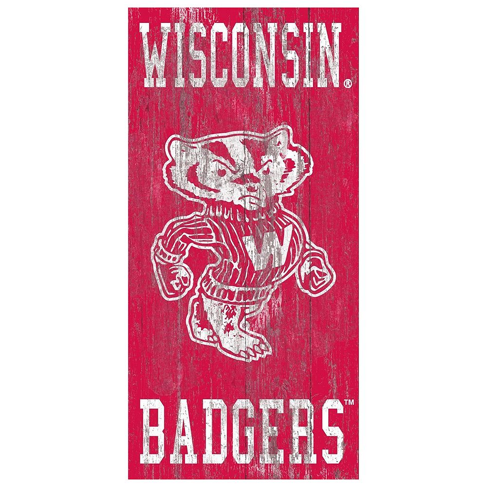 Wisconsin Badgers Heritage Logo Wall Sign